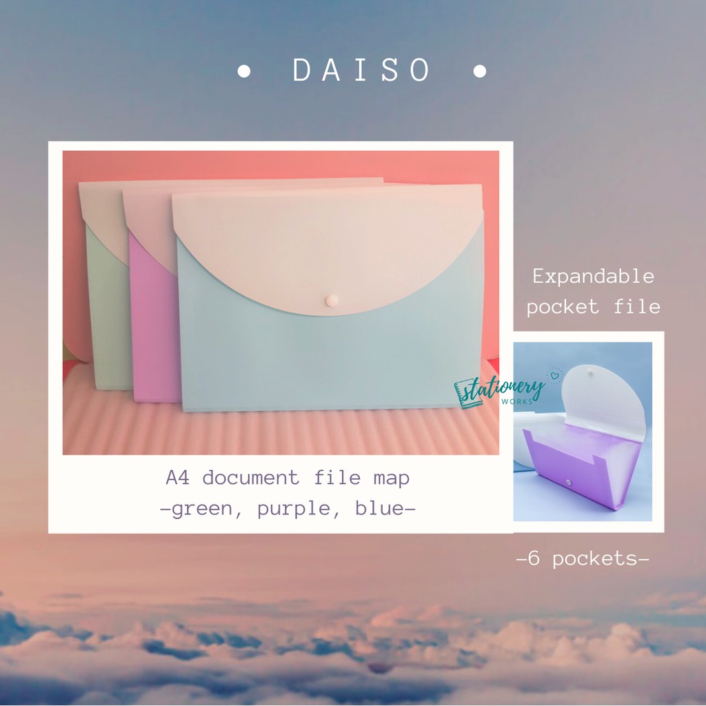 Jual Map file A4 pastel - Expandable Pocket file - map dokumen | Shopee ...