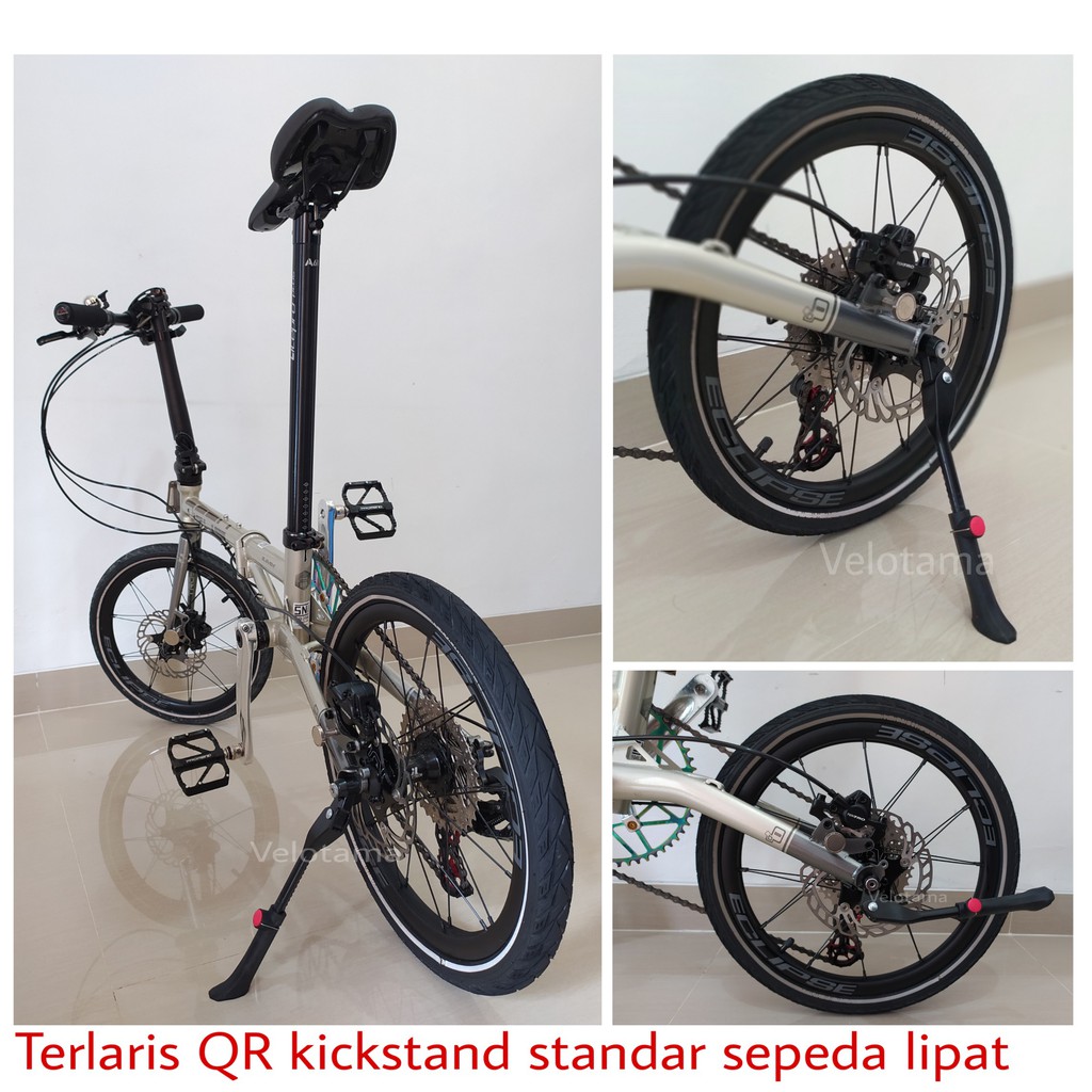 Jual Standar sepeda quick release kickstand 16 inch 20 inch bicycle QR ...