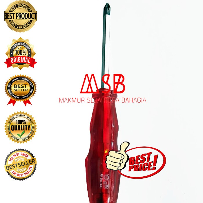 Jual OBENG KETOK 4" (+) / OBENG IMPACT / OBENG MOTOR / OBENG SKRAP ...