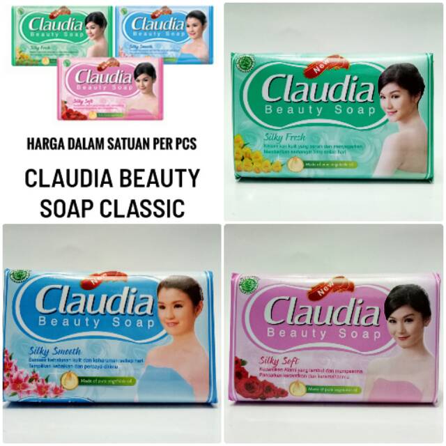 Jual Sabun Claudia Beauty Soap 60gr (3 Varian) | Shopee Indonesia