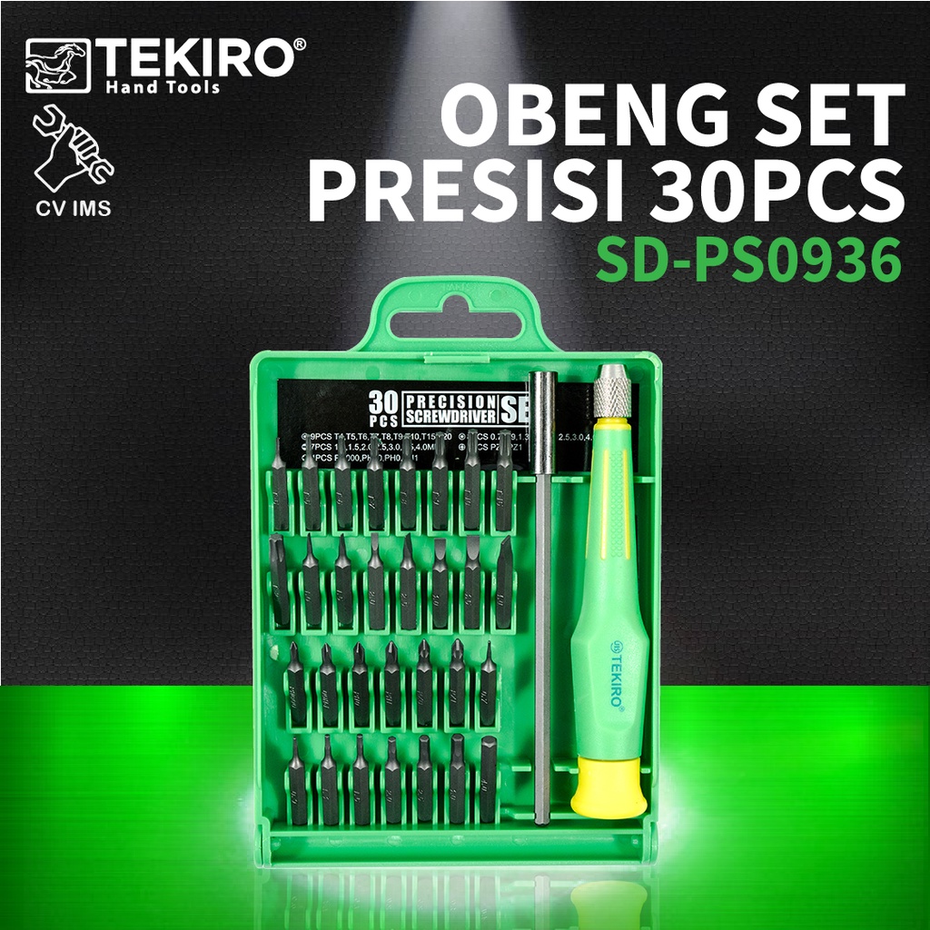Jual Obeng Set Presisi 30 pcs SD-PS0936 TEKIRO | Shopee Indonesia