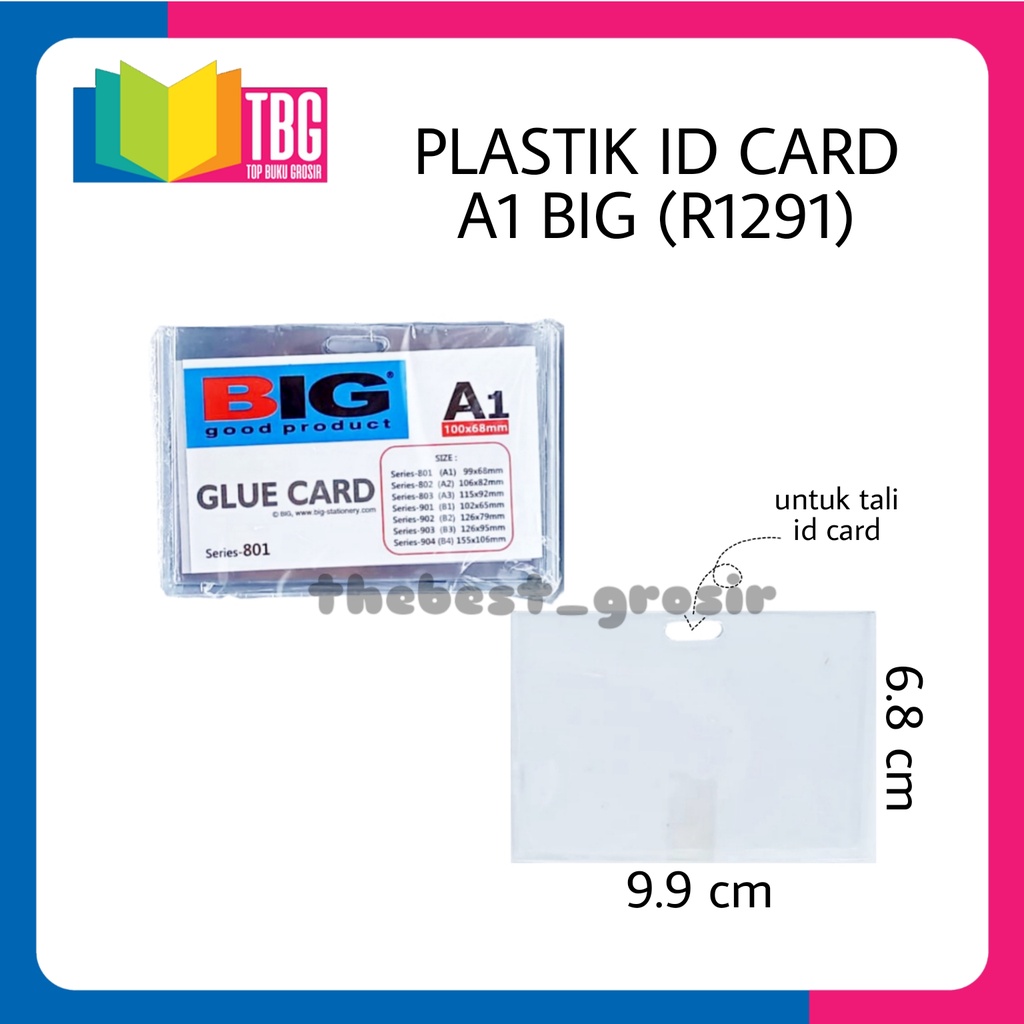 Jual 1 PAK (20 LEMBAR) PLASTIK ID CARD A1-B1 BIG / MIKA ID CARD / ID ...
