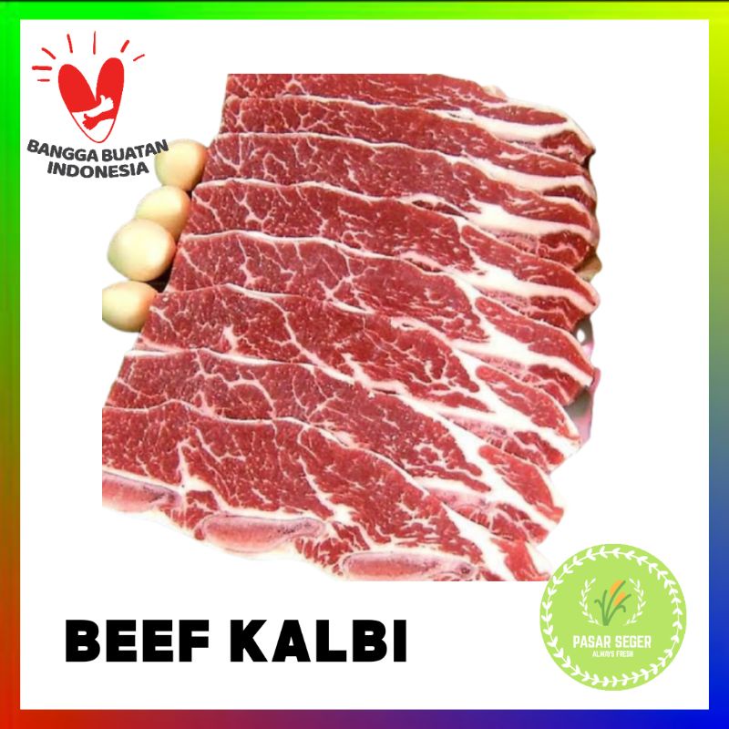 Jual Beef Kalbi / Daging Iga Rantai / pack 1 kg | Shopee Indonesia