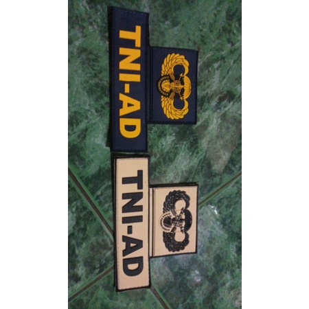 Jual Patch rubber TNI AD custom warna penerangan dispenad TNI KC komcad ...
