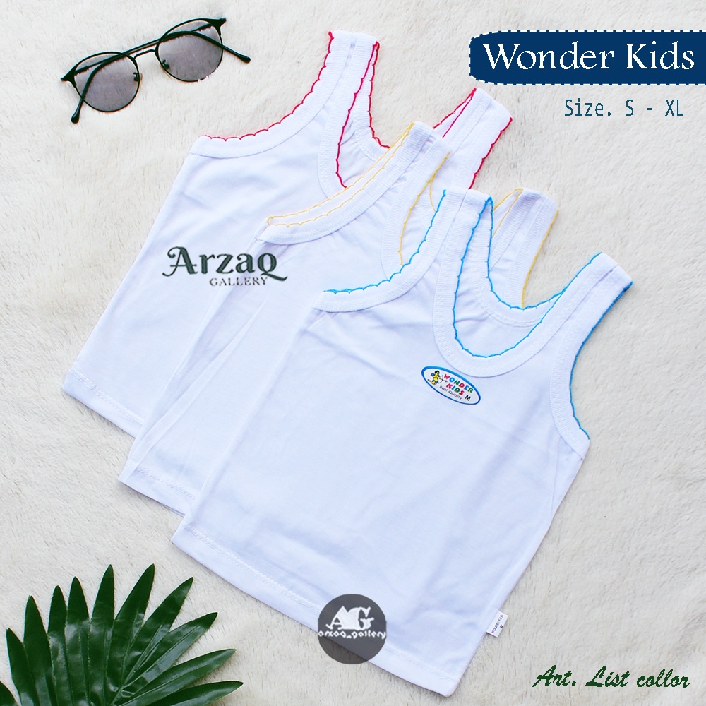Jual ( 6pc ) Singlet Wonder Kids | Kaos Dalam Anak | Singlet | Kaos ...