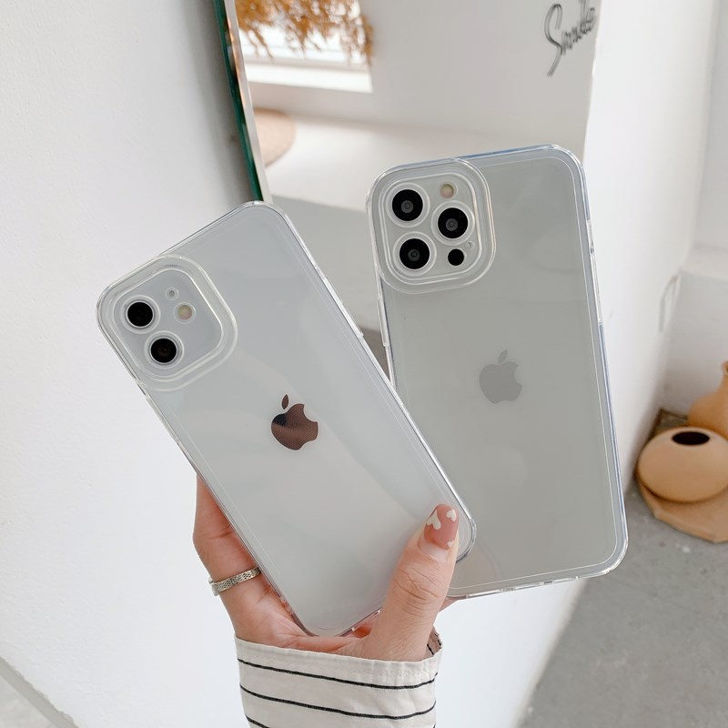 Jual CLEAR CASE IPHONE DOUBLE PROTECTION TRANSPARENT PRO CAMERA CASING ...