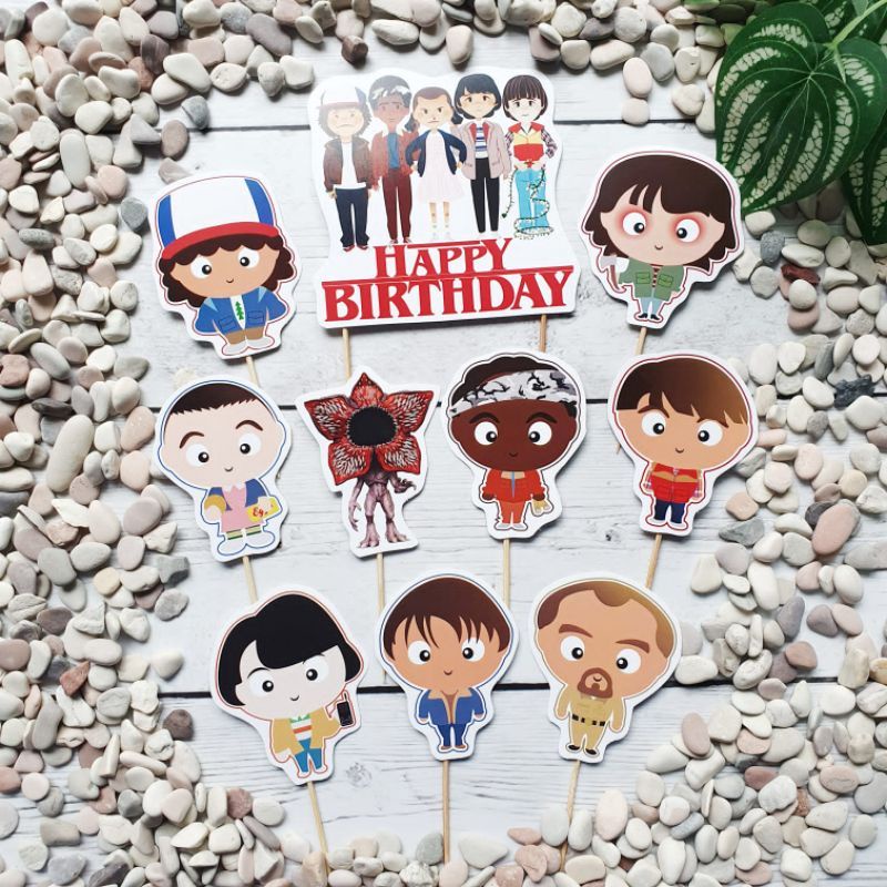 Jual 1 set topper toper hiasan tusukan kue cake nasi tumpeng ulang ...