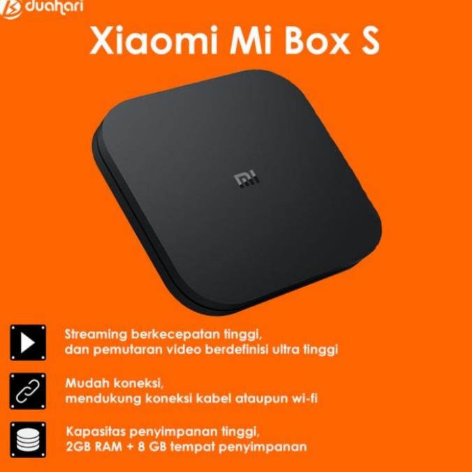 Jual Xiomi mi box s 4k ultra HD Android TV Box Receiver TV | Shopee ...