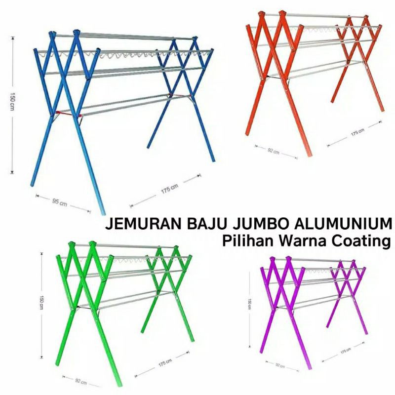 Jual PROMO -JEMURAN BAJU / PAKAIAN / HANDUK BAHAN ALUMUNIUM UKURAN ...