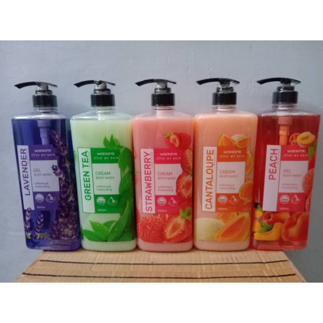 Jual Sabun mandi cair watson murah botol pump 1000 ml / body wash 1 ...