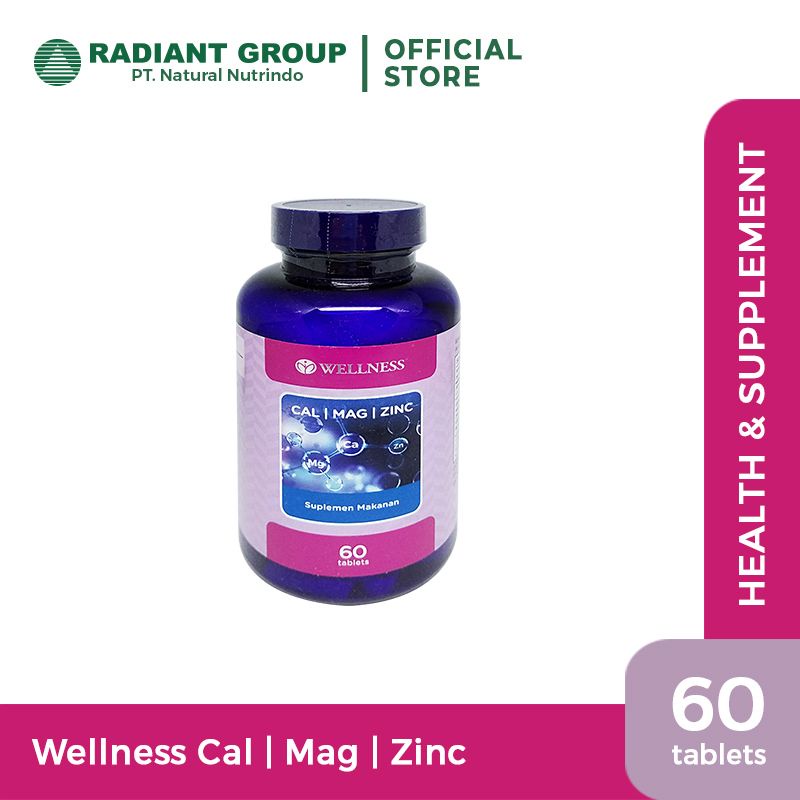 Jual WELLNESS CAL/MAG/ZINC TAB@60 Wellness Cal Mag Zinc (60 Tabs ...