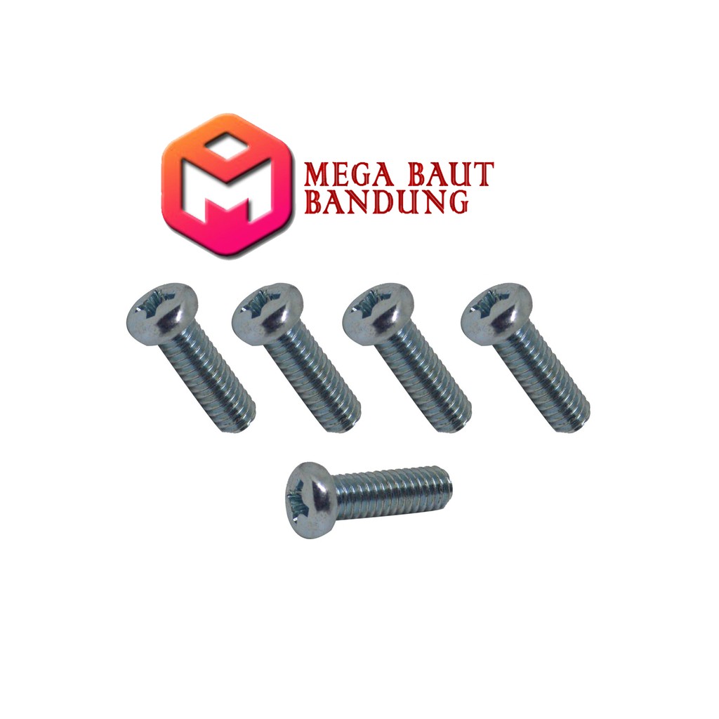 Jual Baut Putih Baut JP 4x12 Isi 100 pcs | Shopee Indonesia