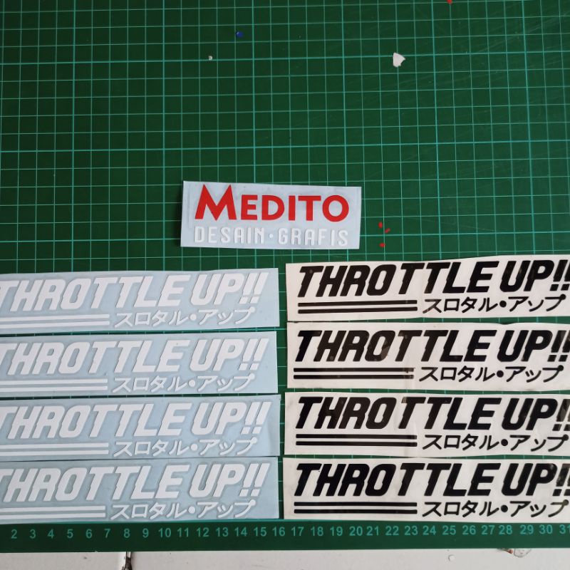 Jual Sticker Cutting THROTTLE UP!! | Shopee Indonesia