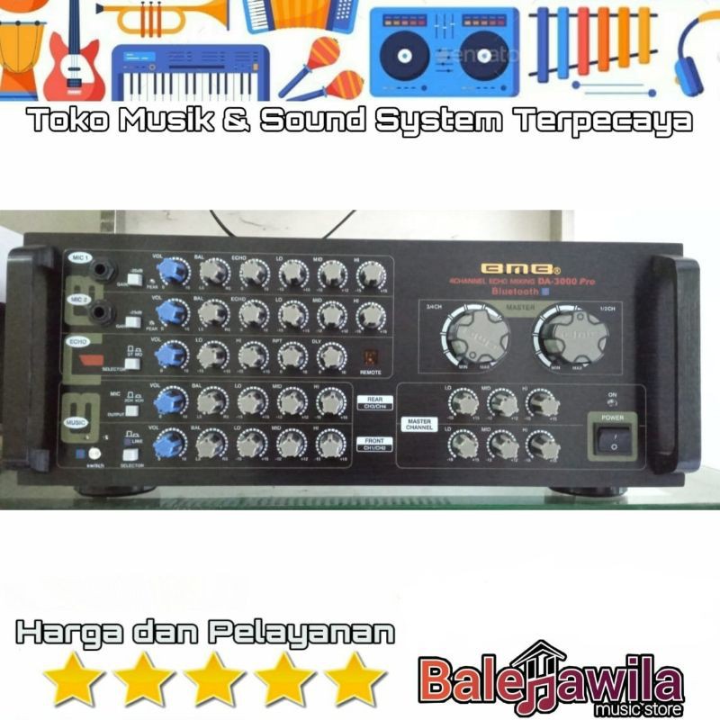 Jual Power Amplifier Amp BMB DA 3000 DA3000 PRO Bluetooth Mixing ...