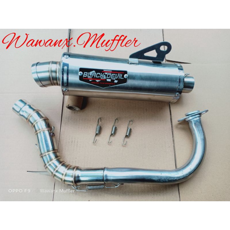 Jual KNALPOT BLACK DEVIL ( INLET 38/50 ) BEAT VARIO NMAX AEROX SCOOPY ...