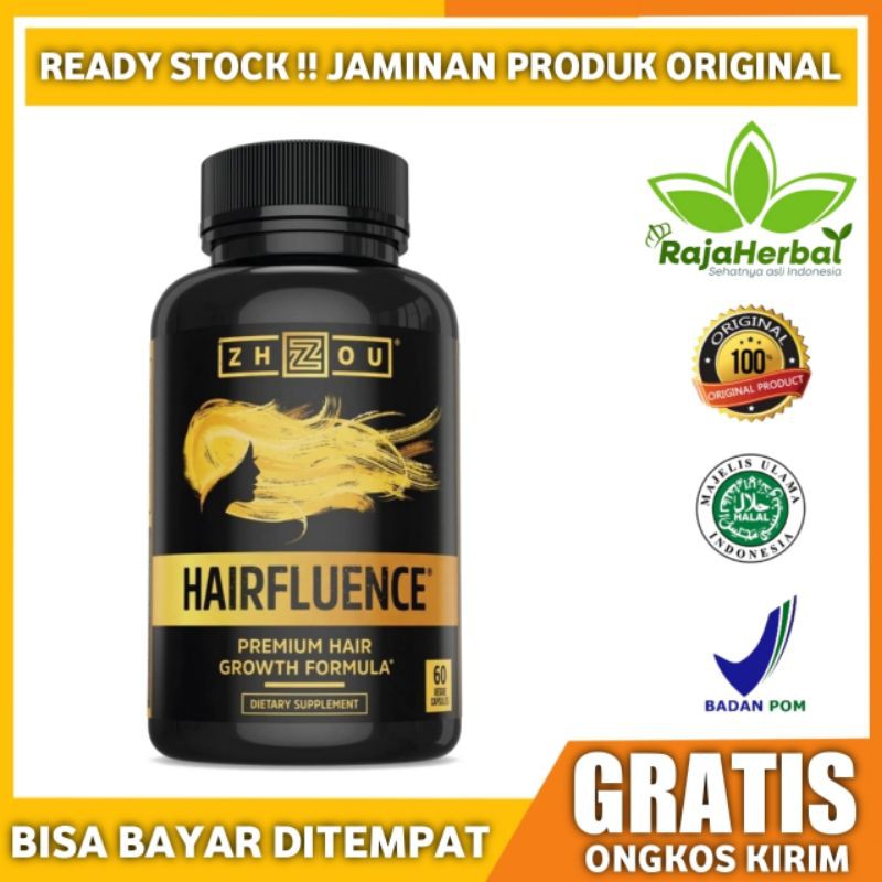 Jual ZHOU NUTRITION HAIRFLUENCE ORIGINAL PREMIUM HAIR GROWTH FORMULA ...