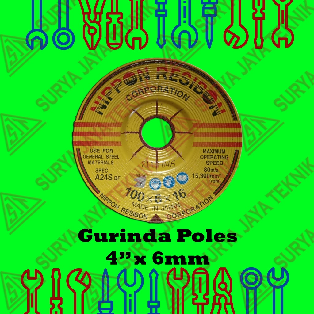 Jual Gurinda Poles Nippon Resibon 4in x 6mm | Shopee Indonesia