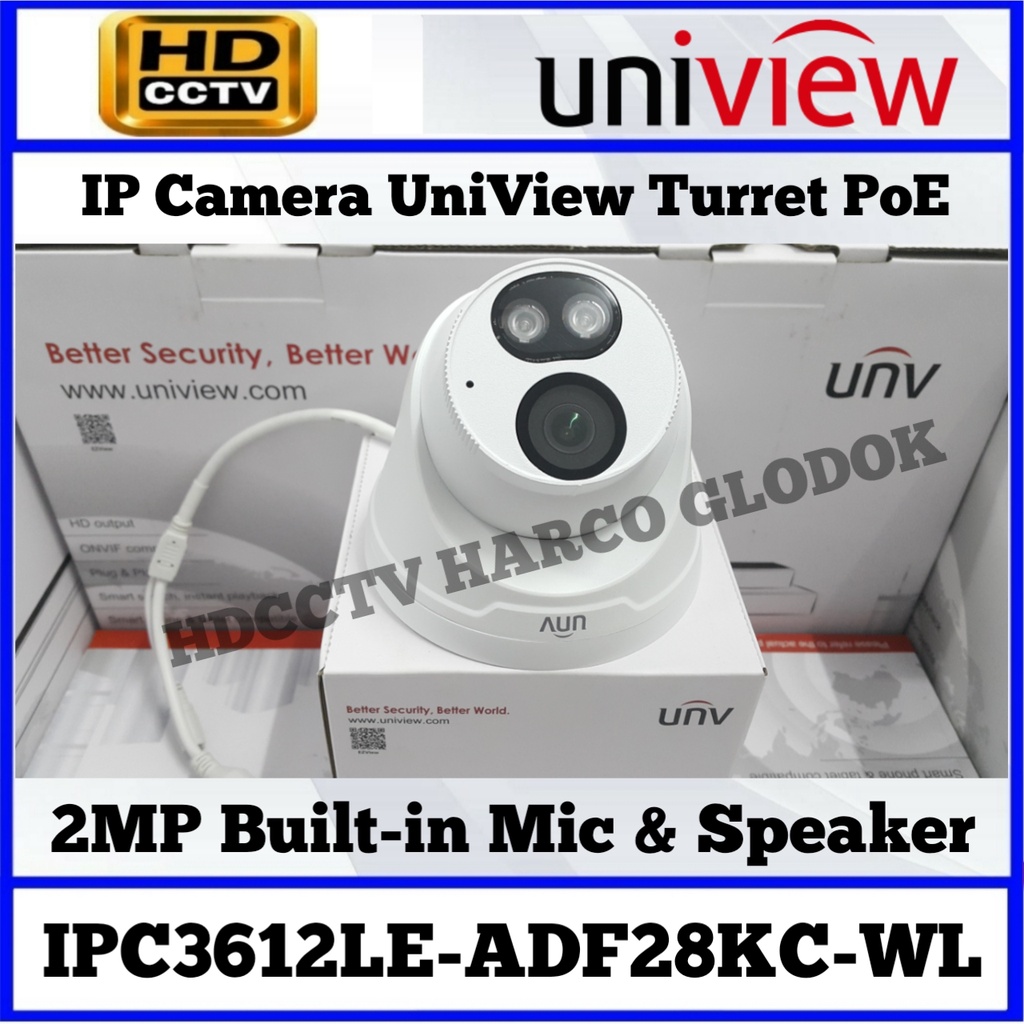 Jual UniView IPC3612LE-ADF28KC-WL 2MP ColorHunter Audio 2-way | Shopee Indonesia