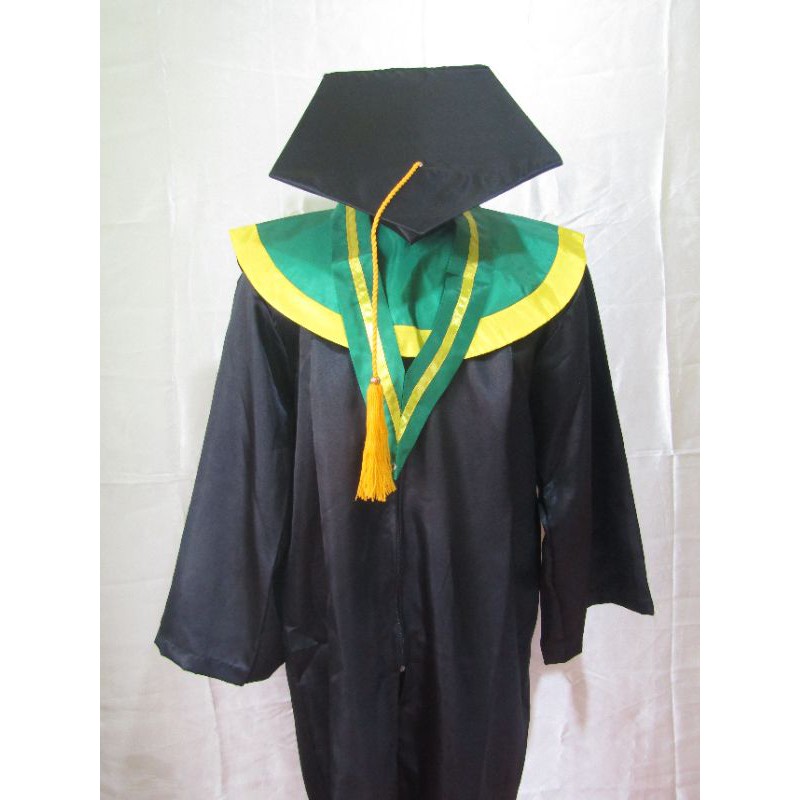 Jual Baju Toga Wisuda Sarjana Dewasa Mahasiswa Hijau Kuning Original ...