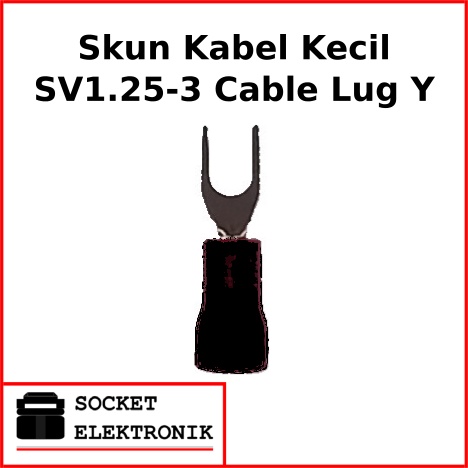 Jual Skun Kabel Cable Lug Y SV1.25-3 Warna Hitam | Shopee Indonesia