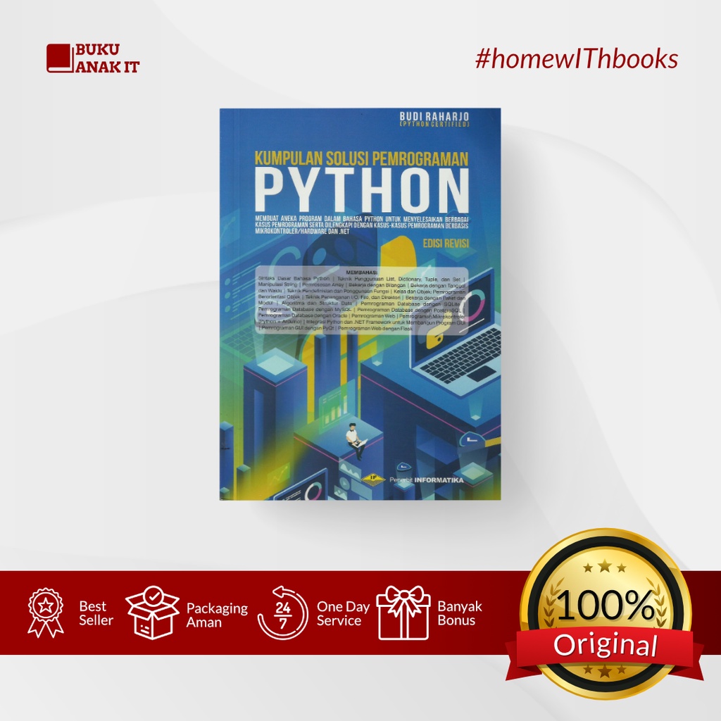 Jual BUKU KUMPULAN SOLUSI PEMROGRAMAN PYTHON 3 EDISI REVISI | BUDI ...