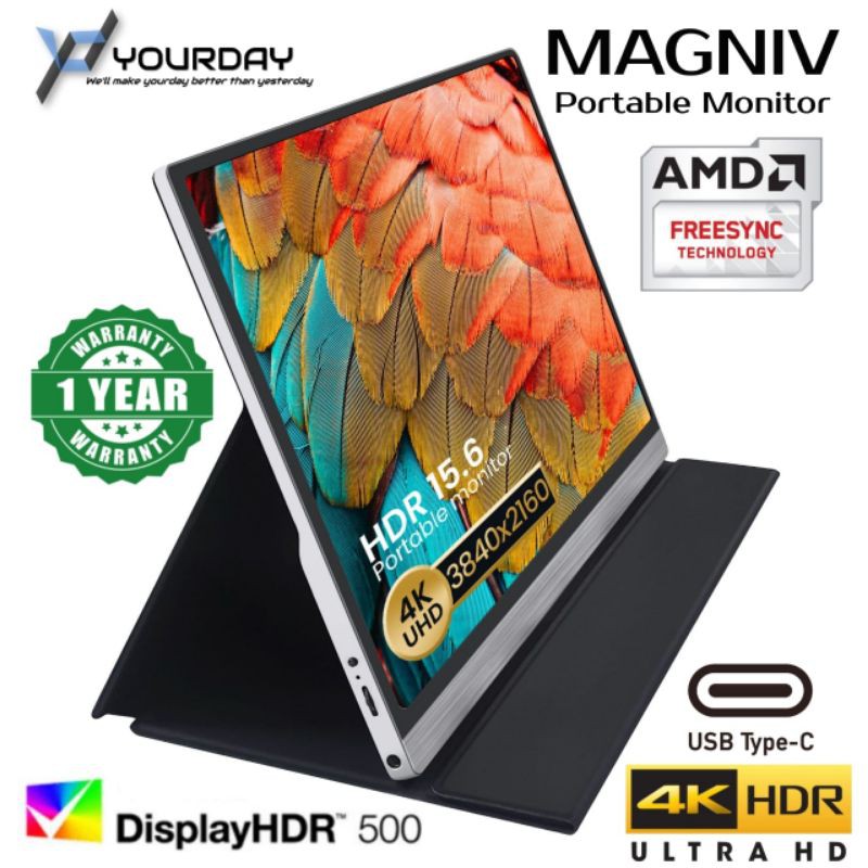 Jual Yourday Magniv Portable Gaming Monitor 4K IPS 15.6 INCH Type C ...