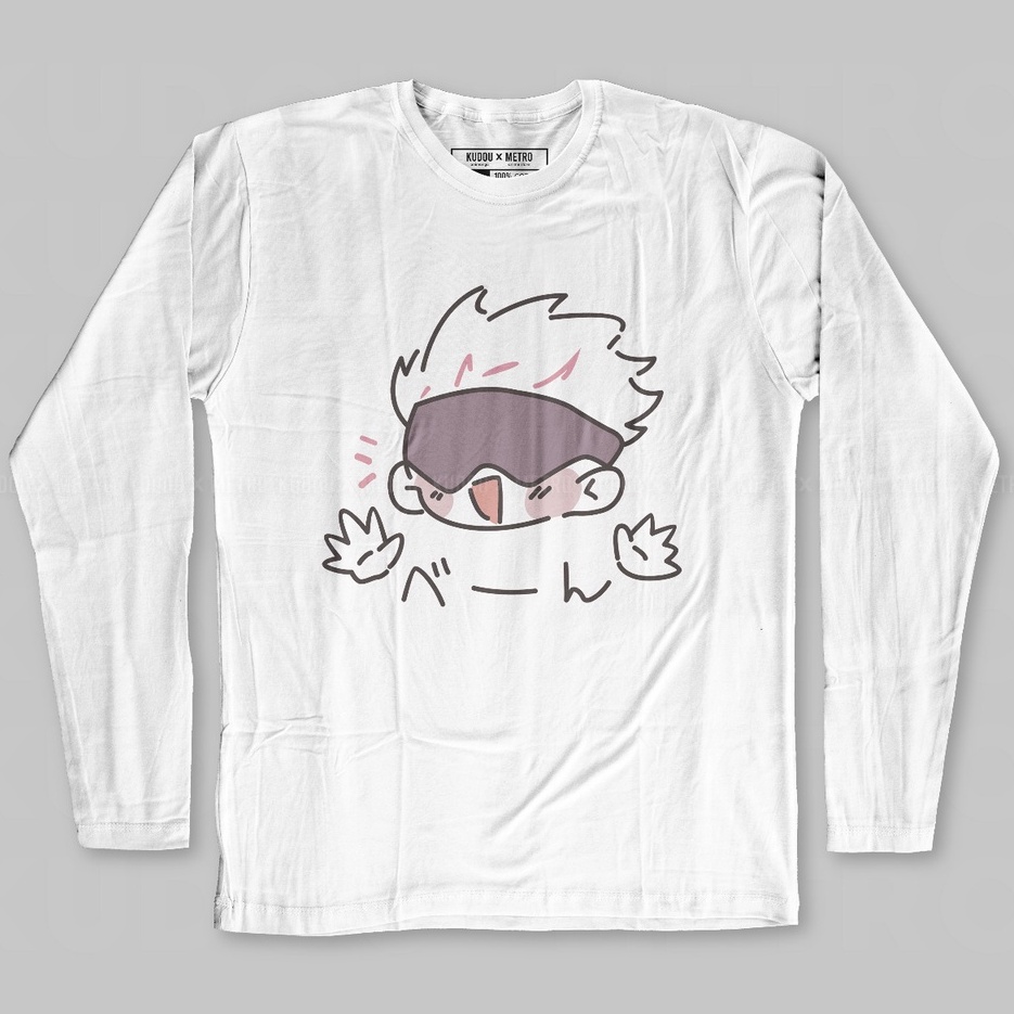 Jual Longsleeve Gojo Face Chibi Anime Manga Jujutsu Kaisen Premium ...