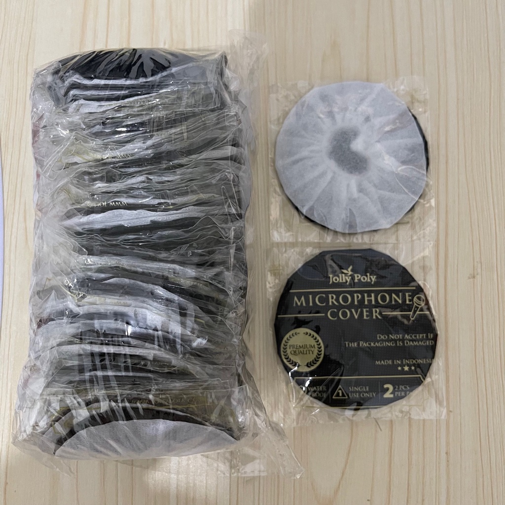 Jual JOLLY POLY COVER MIC 100PCS MIX HITAM PUTIH | Shopee Indonesia