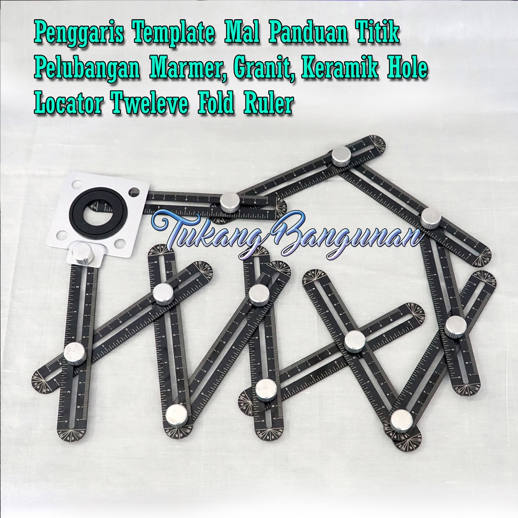 Jual Penggaris Mal Keramik - Tweleve Fold Ruler - Penggaris Template ...