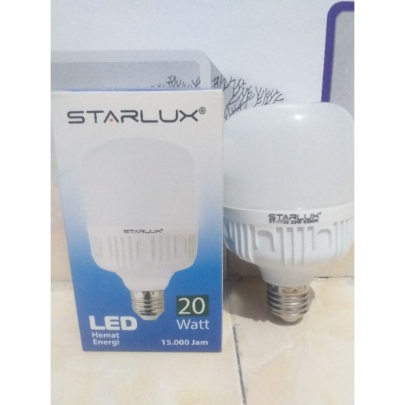 Jual Bohlam Lampu LED Kapsul 20 Watt Cahaya Putih STARLUX E27 SNI | Shopee Indonesia