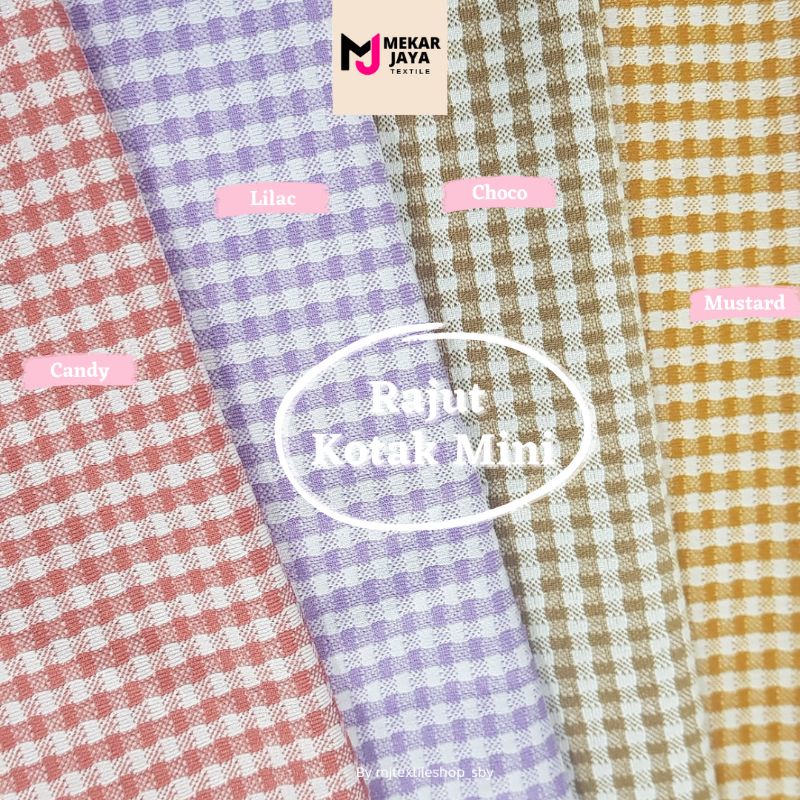 Jual Uniqlo Kotak Mini /Kain Rajut /Kain korea / kain impor | Shopee ...