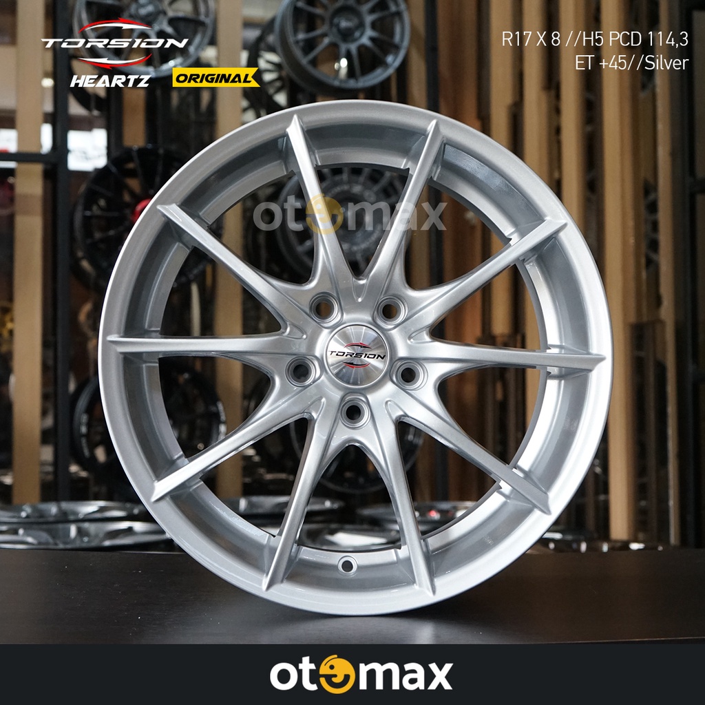 Jual Velg Mobil Torsion Heartz Ring 17 Sliver | Shopee Indonesia