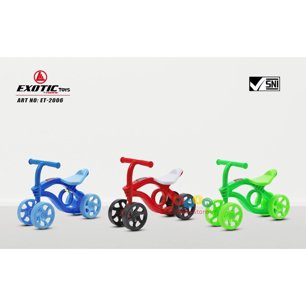 Jual SEPEDA RIDE ON RODA 4 EXOTIC ET-2006 || EXOTIC BALANCE BIKE ET ...