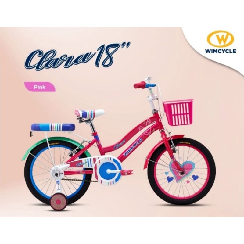 Jual SEPEDA ANAK MINI WIM CYCLE CLARA 18 INCH | Shopee Indonesia