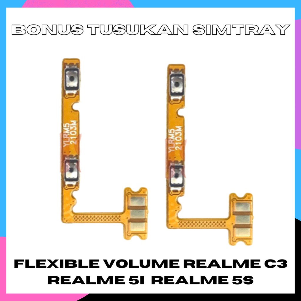 Jual Flexible Fleksibel Flexibel Volume REALME C3 REALME 5I REALME 5S ORIGINAL | Shopee Indonesia