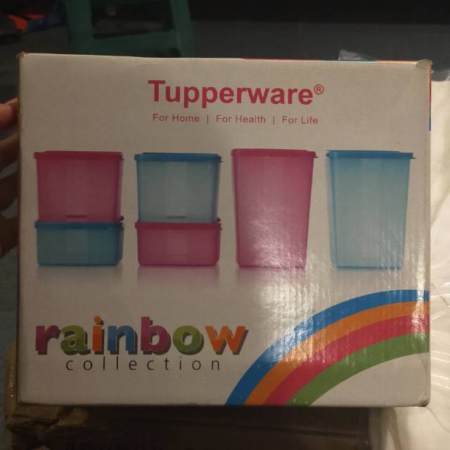 Jual Tupperware rainbow set | Shopee Indonesia