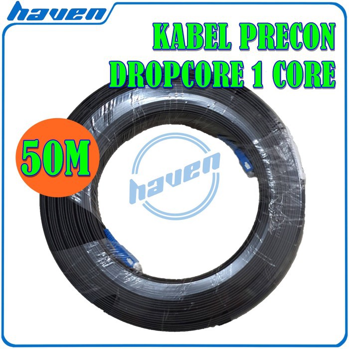 Jual Kabel ftth dropcore precon fiber optik simplex single mode 1 core ...