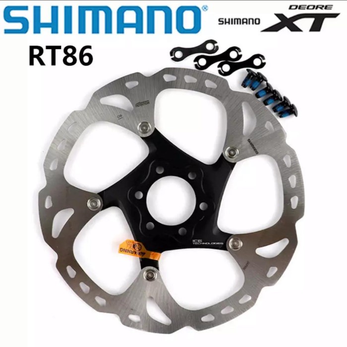 Jual ROTOR SHIMANO XT RT 86 180MM ICE TECH RT86 SIX BOLTS 180 MM DEORE ...