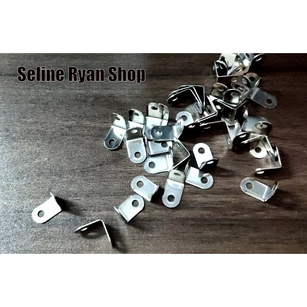 Jual Plat Siku L Besi Chrome 1.5cm x 1.5cm | Shopee Indonesia