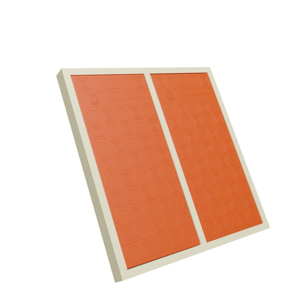 Jual Manhole Cover 2 Lid / Tutup Manhole Persegi Panjang (2 tutup ...