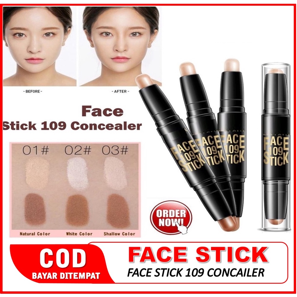 Jual FACE STICK 109 CONCEALER & CONTURE WAJAH 100% ORIGINAL TAHAN AIR ...