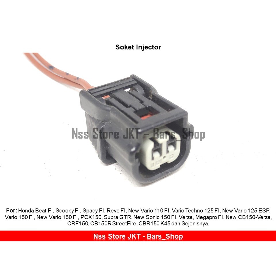 Jual Kabel Soket Injektor Beat Scoopy Spacy Vario Revo Supra X 125 FI ...