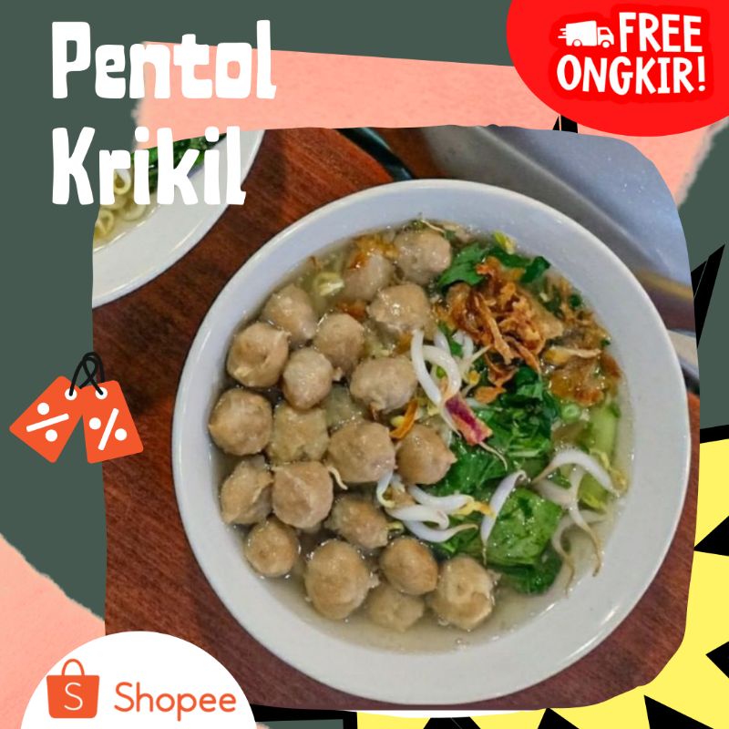 Jual pentol krikil/mini isi 100+ mini dan pentol ayam halal | Shopee ...