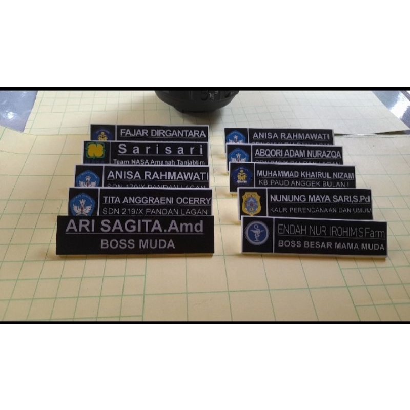 Jual Nama dada/Pin Nama/ Name tag | Shopee Indonesia