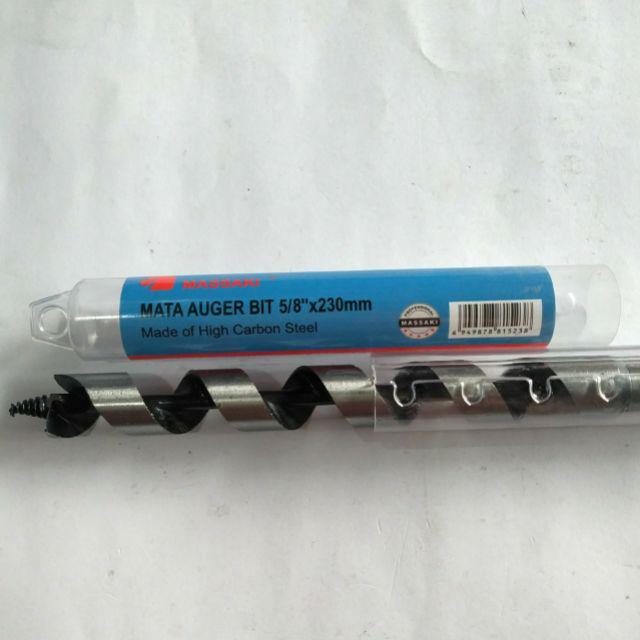 Jual MATA BOR AUGER BIT / MATA BOR KAYU PENDEK MASSAKI WOOD AUGER BIT UKURAN LENGKAP | Shopee ...