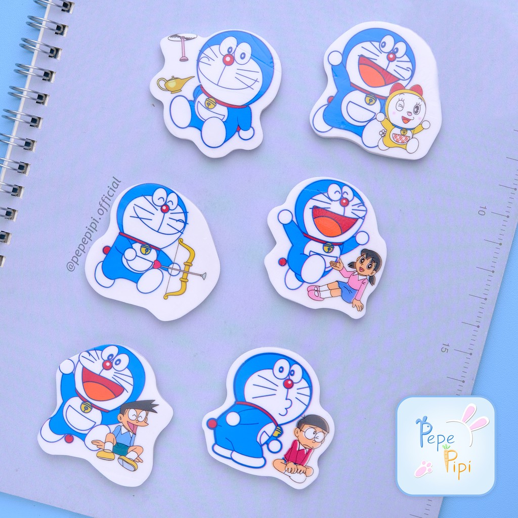 Jual Penghapus Doraemon 2D Eraser Setip Stip Karet Hapusan Pensil ...