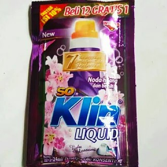 Jual So Klin Liquid Ungu Sachet 10ml Pack | Shopee Indonesia