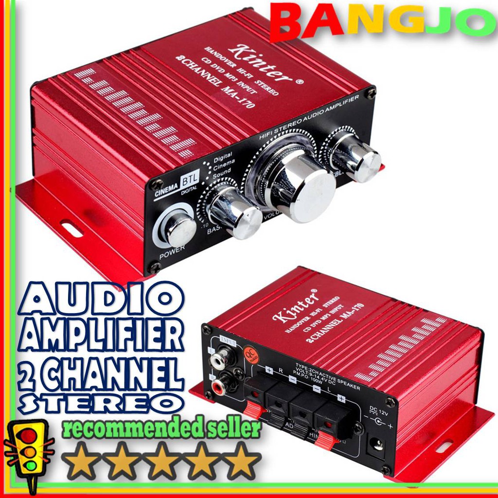 Jual Ampli Audio Amplifier Kecil Mini 2 Channel Output Stereo Exclusive ...