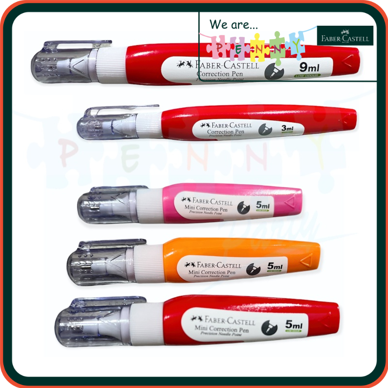 Jual Faber Castell Tipe X Cair Correction Pen Tape 3ml 5ml 8ml 9ml 100% Original | Shopee Indonesia