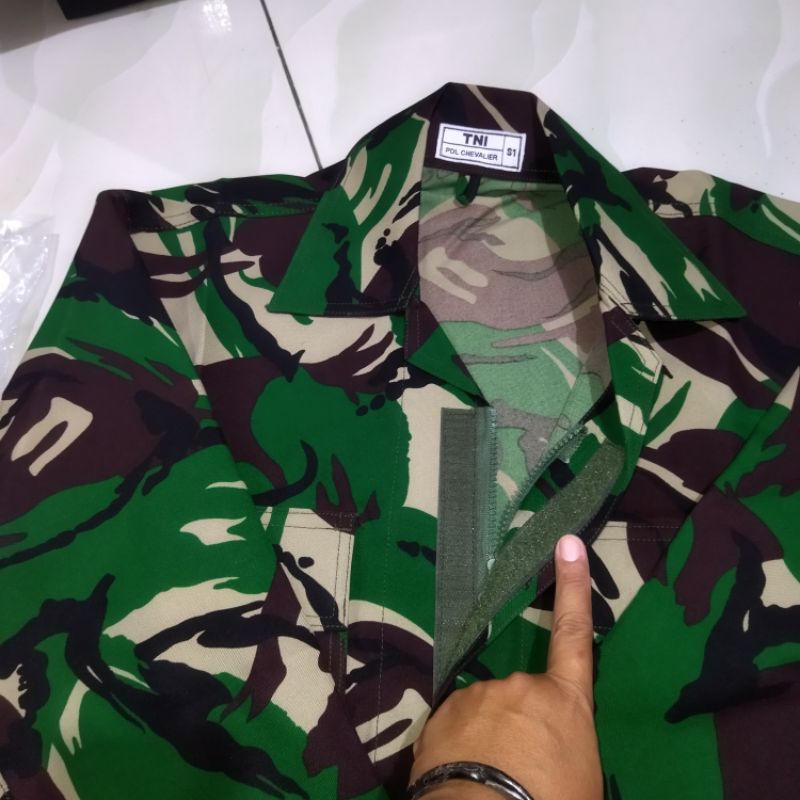 Jual Baju PDL TNI Loreng Malvinas Chevalier Bahan Velbed Premium ...